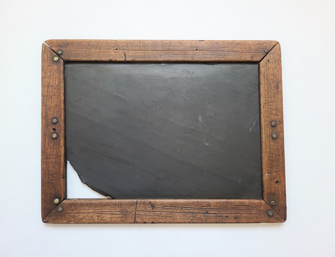 Early 1800s School Slate Stone/chalkboard, Wood Frame, USA Great ...