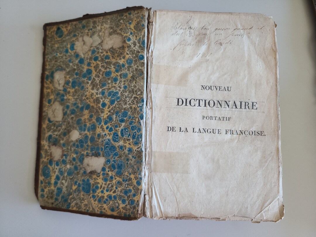 Antique 1814 French Language New Portable Dictionary W/misc. - Etsy