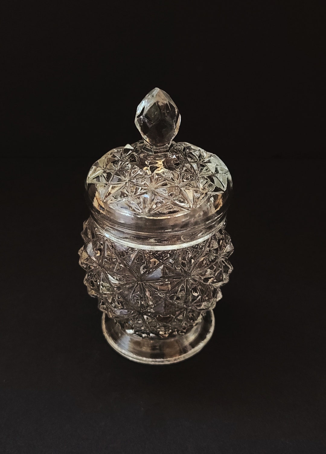 Vintage Avon Glass Daisy & Buttons Lidded Jar, EAPG Style - Etsy