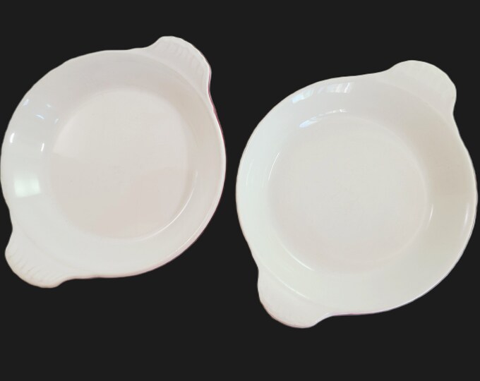 Vintage Hall and Rego China Round Chafing Dishes, Ceramic Set of 2, USA ...