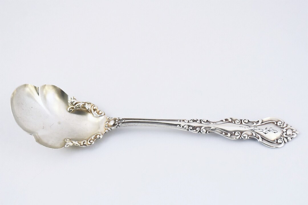 Simpson Hall & Miller warwick Sterling Silver Sugar Spoon, Mono LI, 1890s, US - Etsy