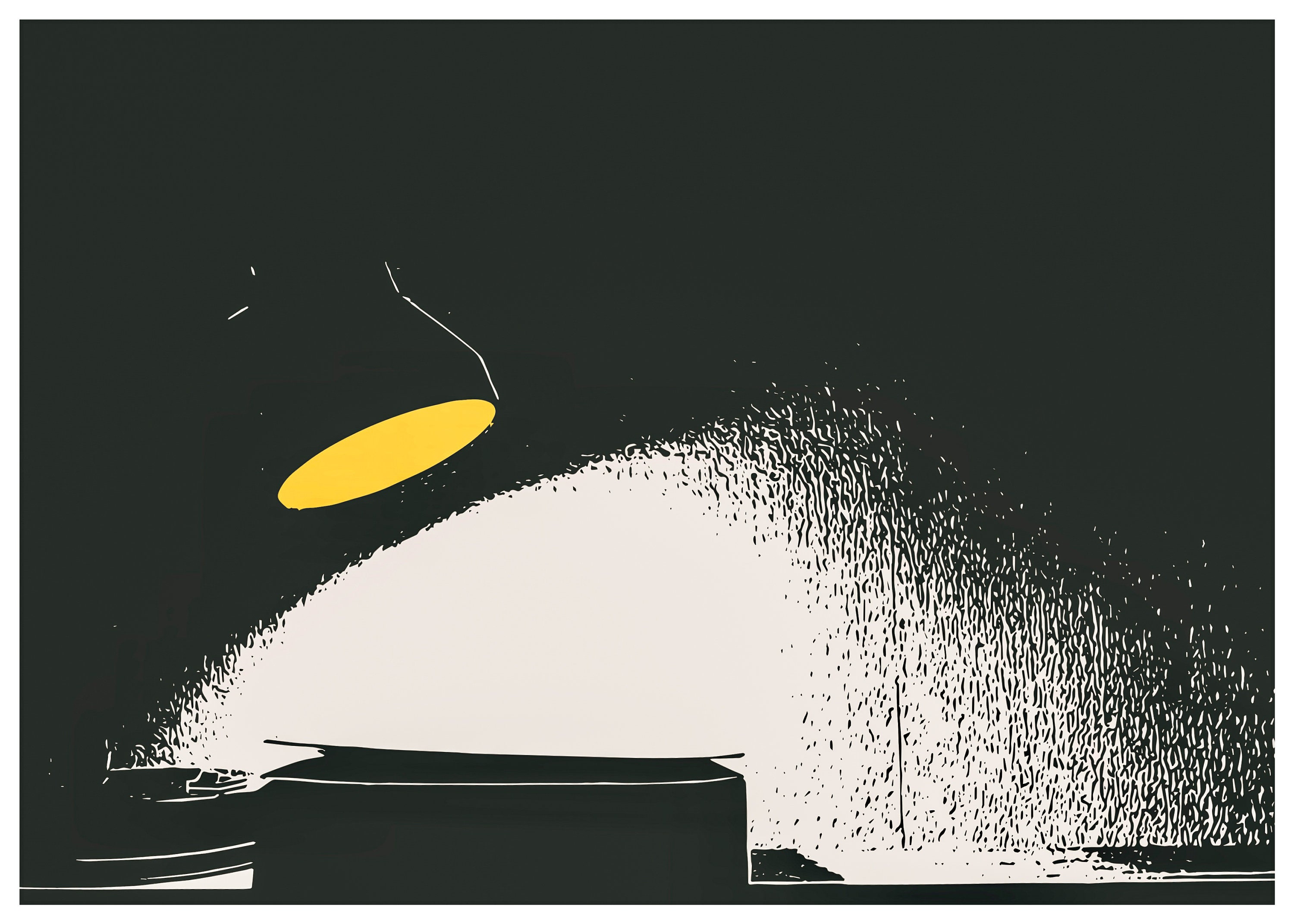 Illustration of a Bedside Lamp and Book - Etsy