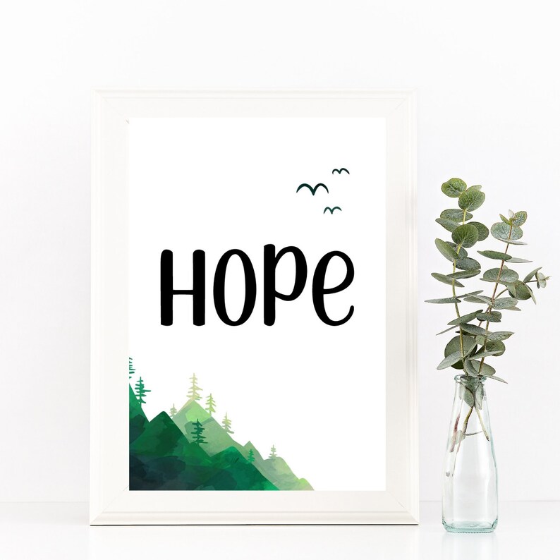 Inspiring Art Print Hope Printable Art DIGITAL DOWNLOAD - Etsy