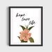 Hope Love Life Art Printable DIGITAL DOWNLOAD - Etsy