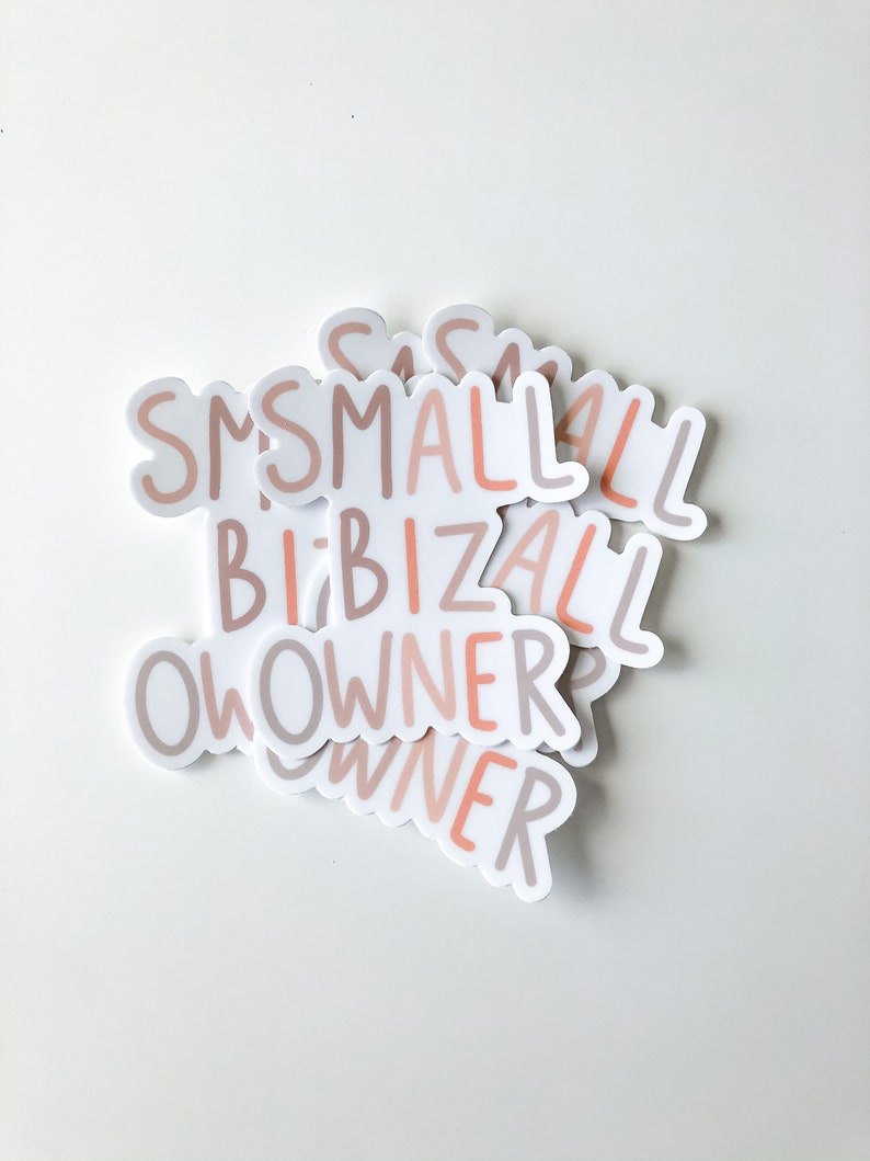 Small Business Owner Sticker, Small Biz Owner Sticker, Entrepreneur ...