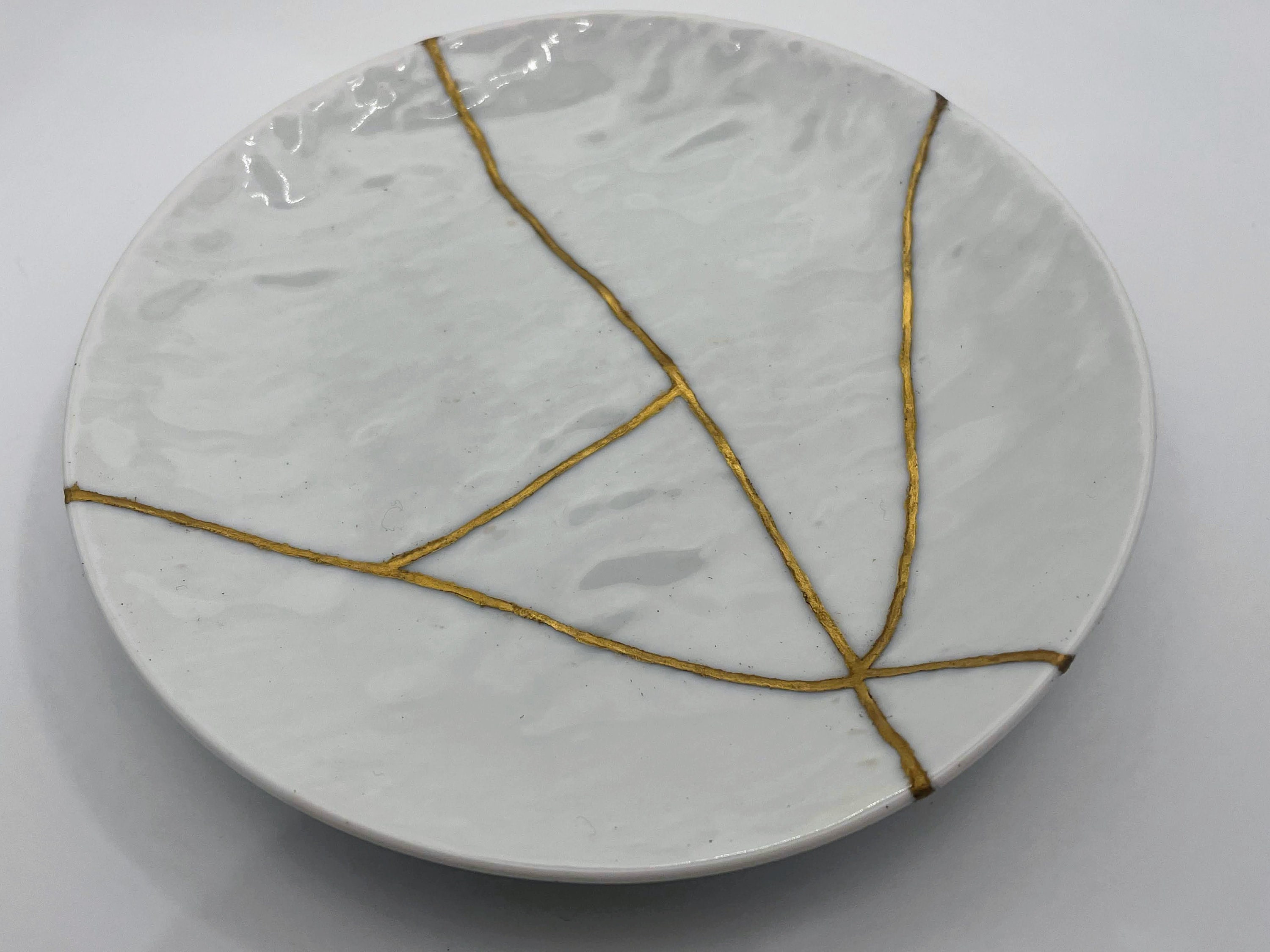 Kintsugi Art.white - Etsy