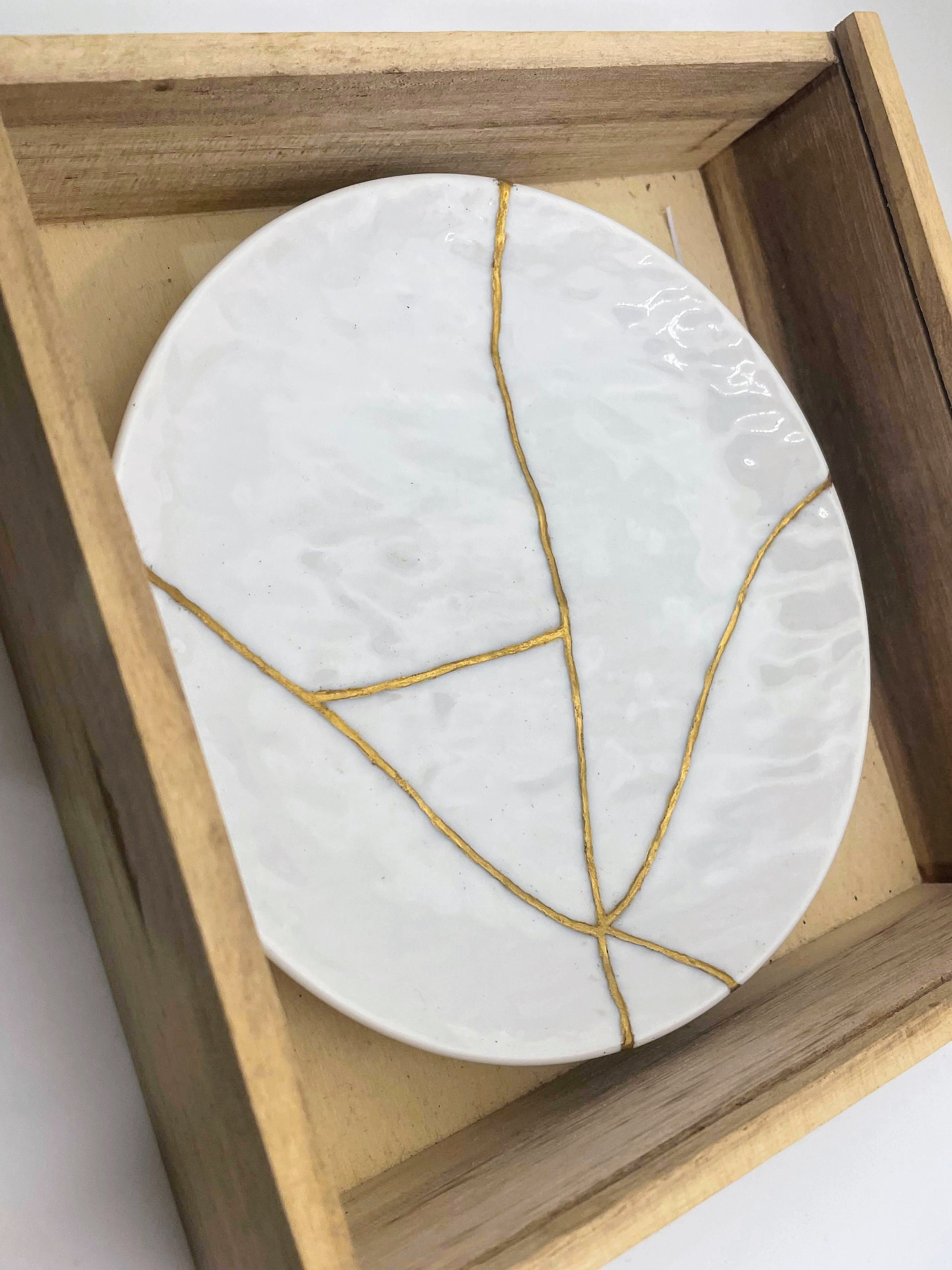 Kintsugi Art.white - Etsy