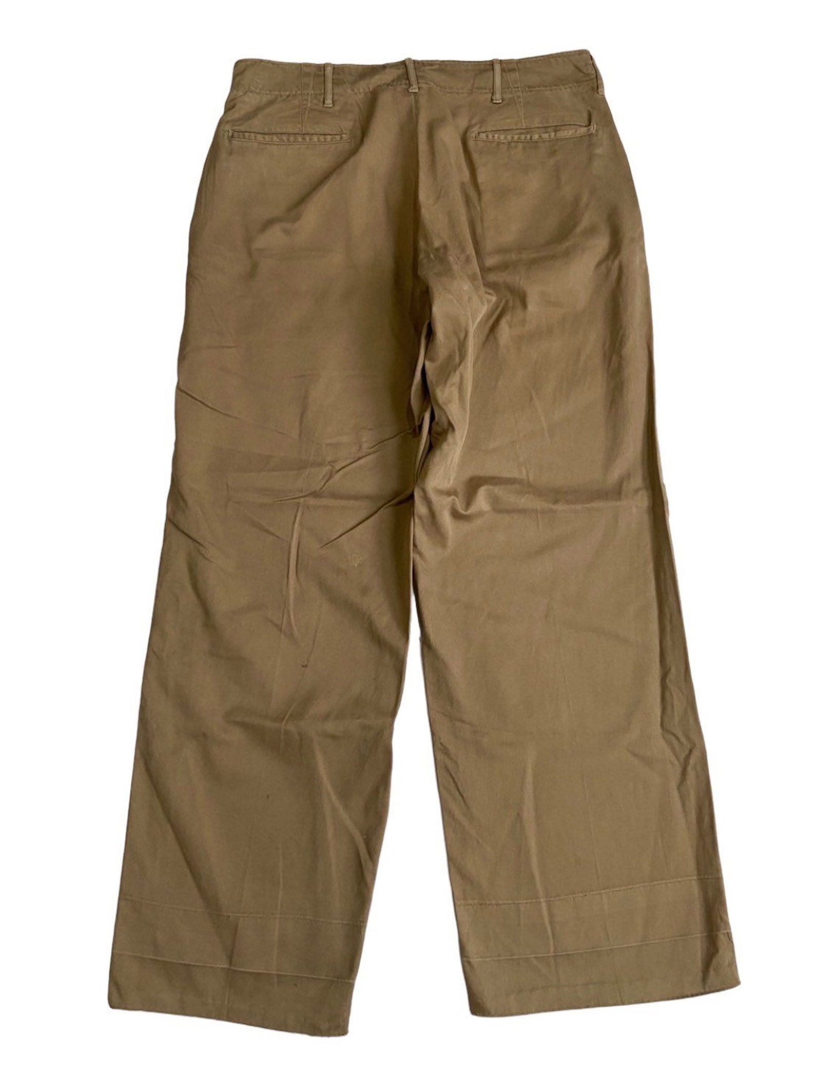 Vintage 1940s Wwii Us Army Chino Pants Metal Button Fly Size 33x28 - Etsy