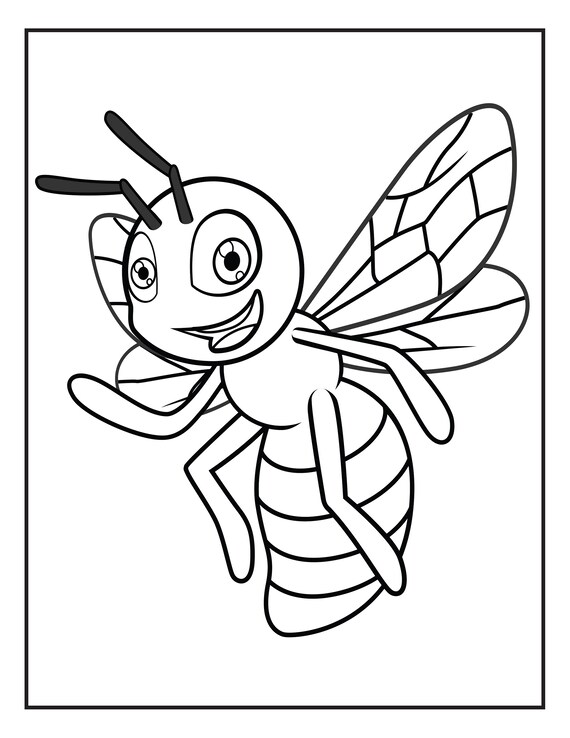20 Insect Coloring Pages - Etsy