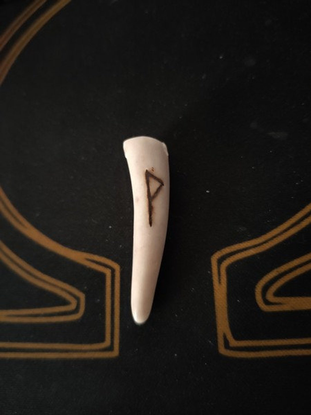 Viking Pendant With Wunjo Rune Deer Antler Shaman Tribal - Etsy