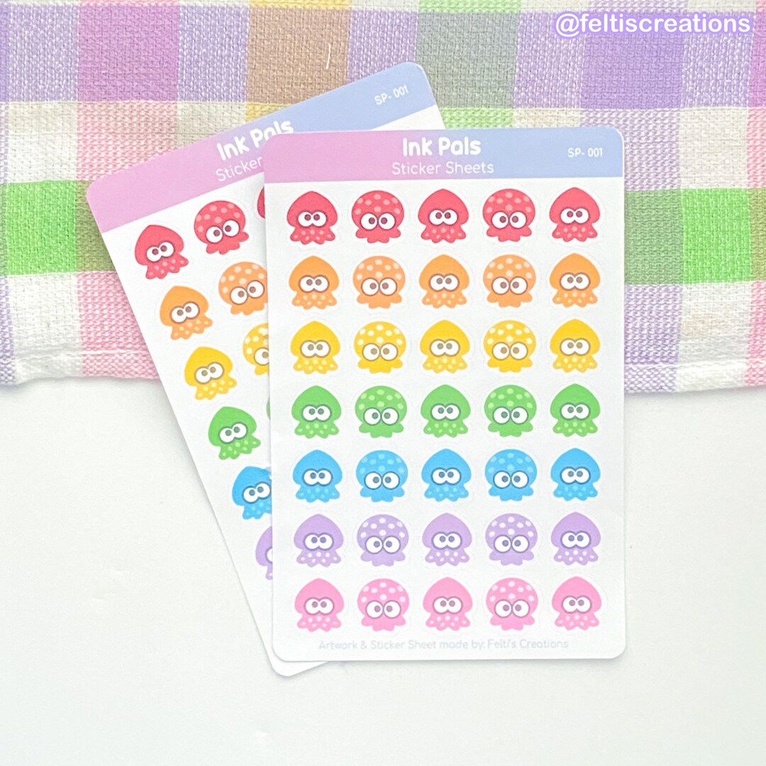 Ink Pals Sticker Sheet - Etsy