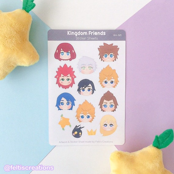 KH: Destiny Friends Sticker Sheets KH 001 | Etsy
