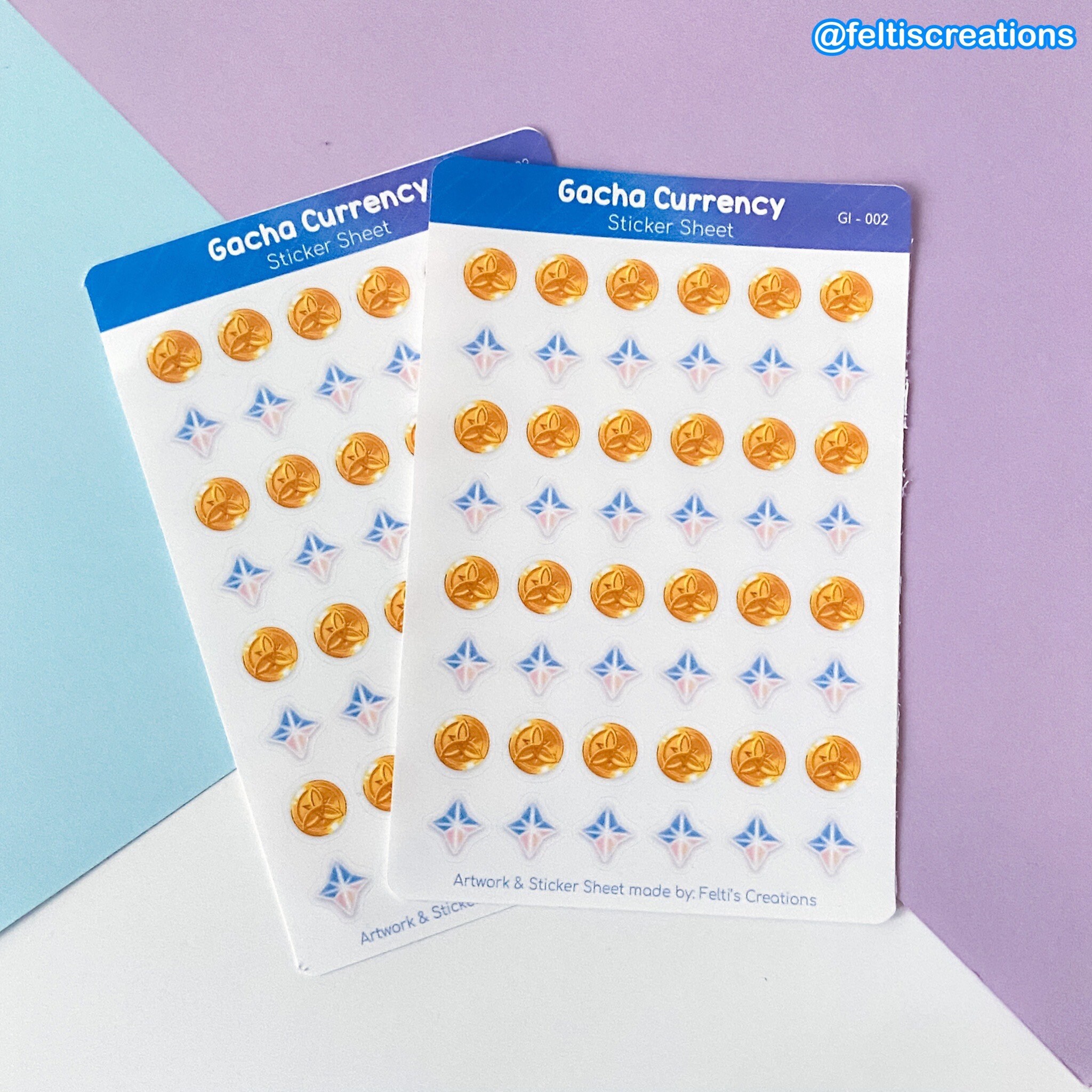 Gacha Currency Sticker Sheet GI 002 | Etsy