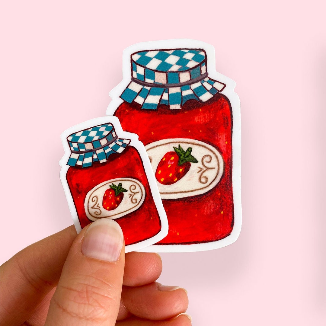Jam Jar Vinyl Sticker - Etsy