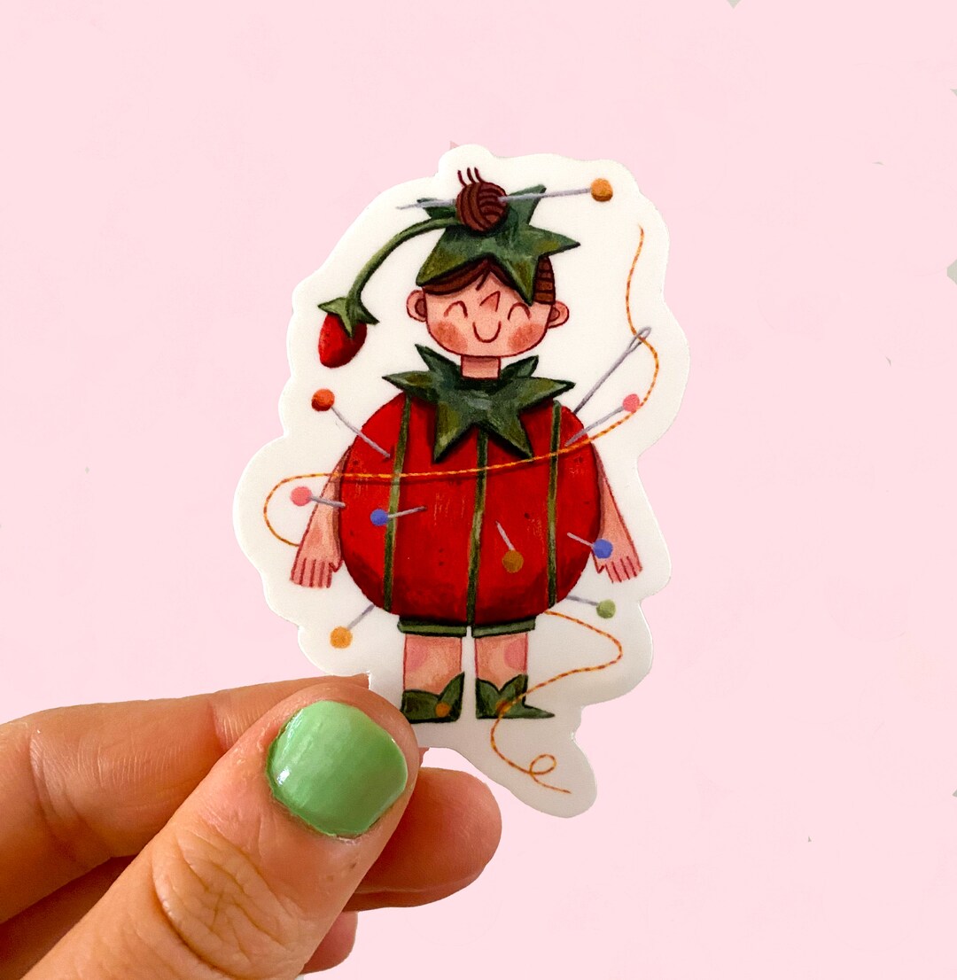 Pin Cushion Vinyl Sticker - Etsy