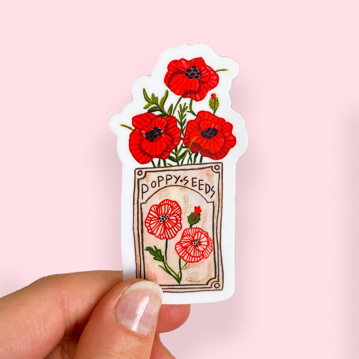 Poppy Seeds Vinyl Sticker - Etsy