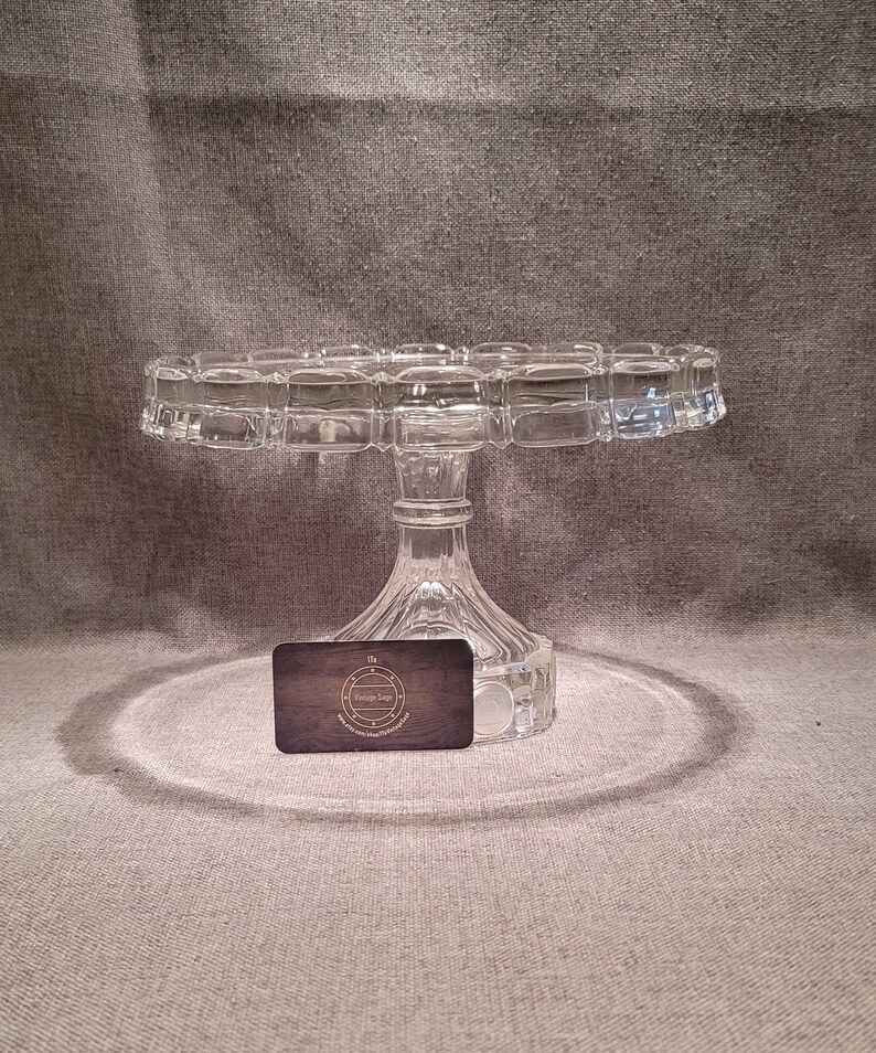 Fostoria Coin Pedestal Cake Stand Plate - Etsy