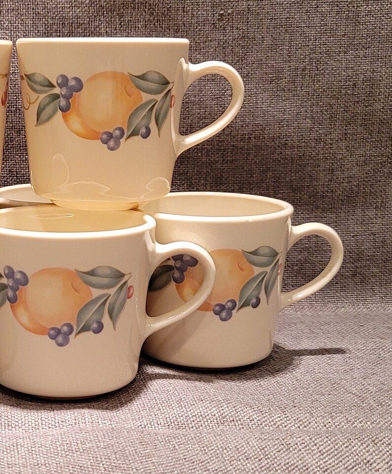 8 Corning Abundance Pattern Cups - Fruit & Berries Design - Etsy