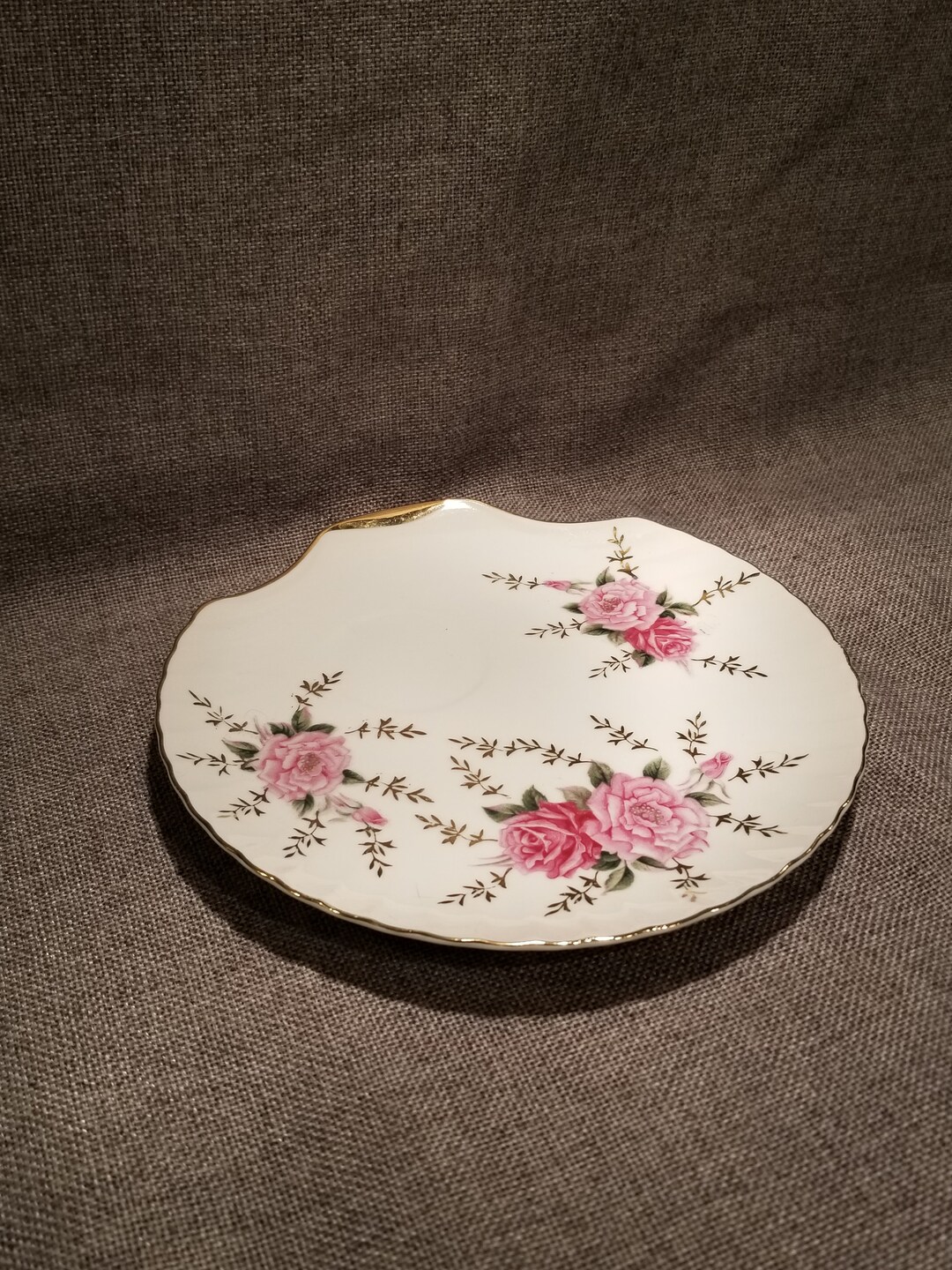 Vintage Yamaka China Lunch, Luncheon, Snake Plate - Scallop Shape With ...