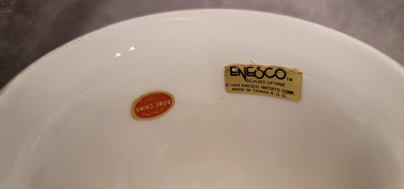 Enesco Giftware Genuine Bone China Fairy and Butterfly Bell With Gold ...