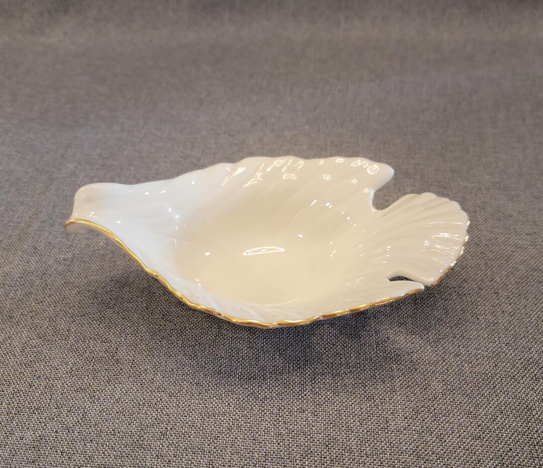 Lenox Dove Open Candy Dish With Gold Trim - Etsy