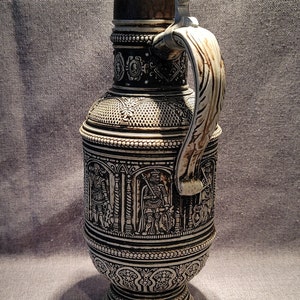 Gerz Master Serving Pitcher Beer Stein "king and Knights" - Made in ...