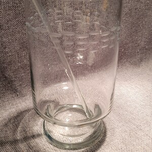 Princess House Etched Martini Cocktail Pitcher With Stirrer - Holds ...