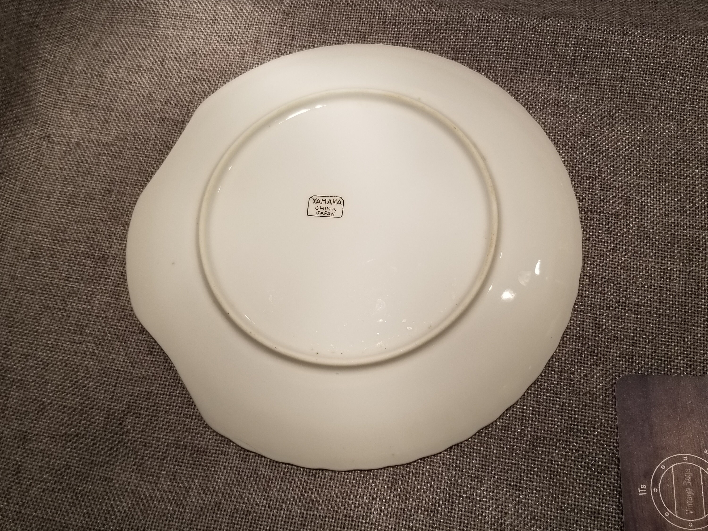 Vintage Yamaka China Lunch Luncheon Snake Plate Scallop | Etsy