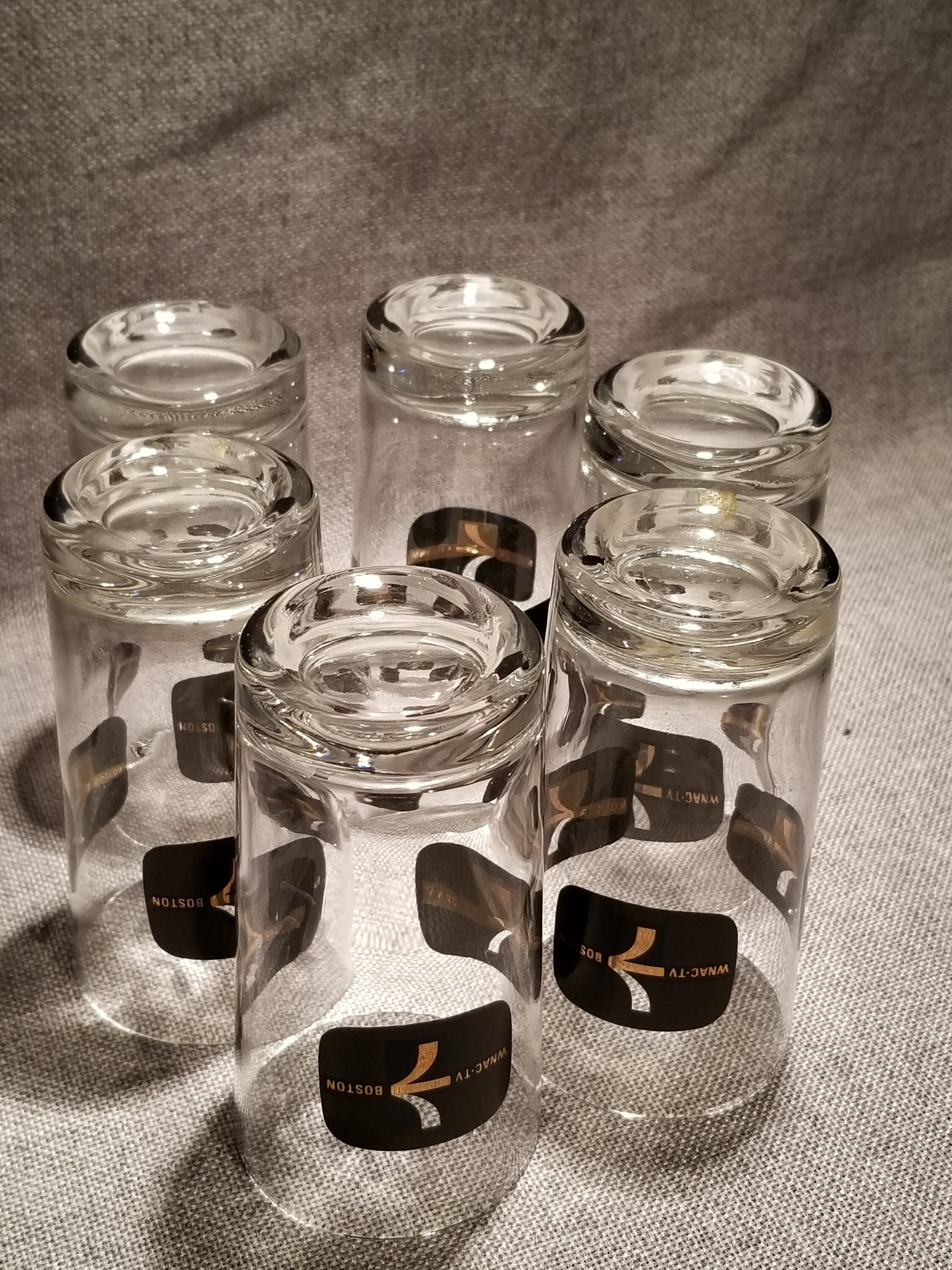Six WNAC-TV Boston Glasses Defunct Television Station as of - Etsy