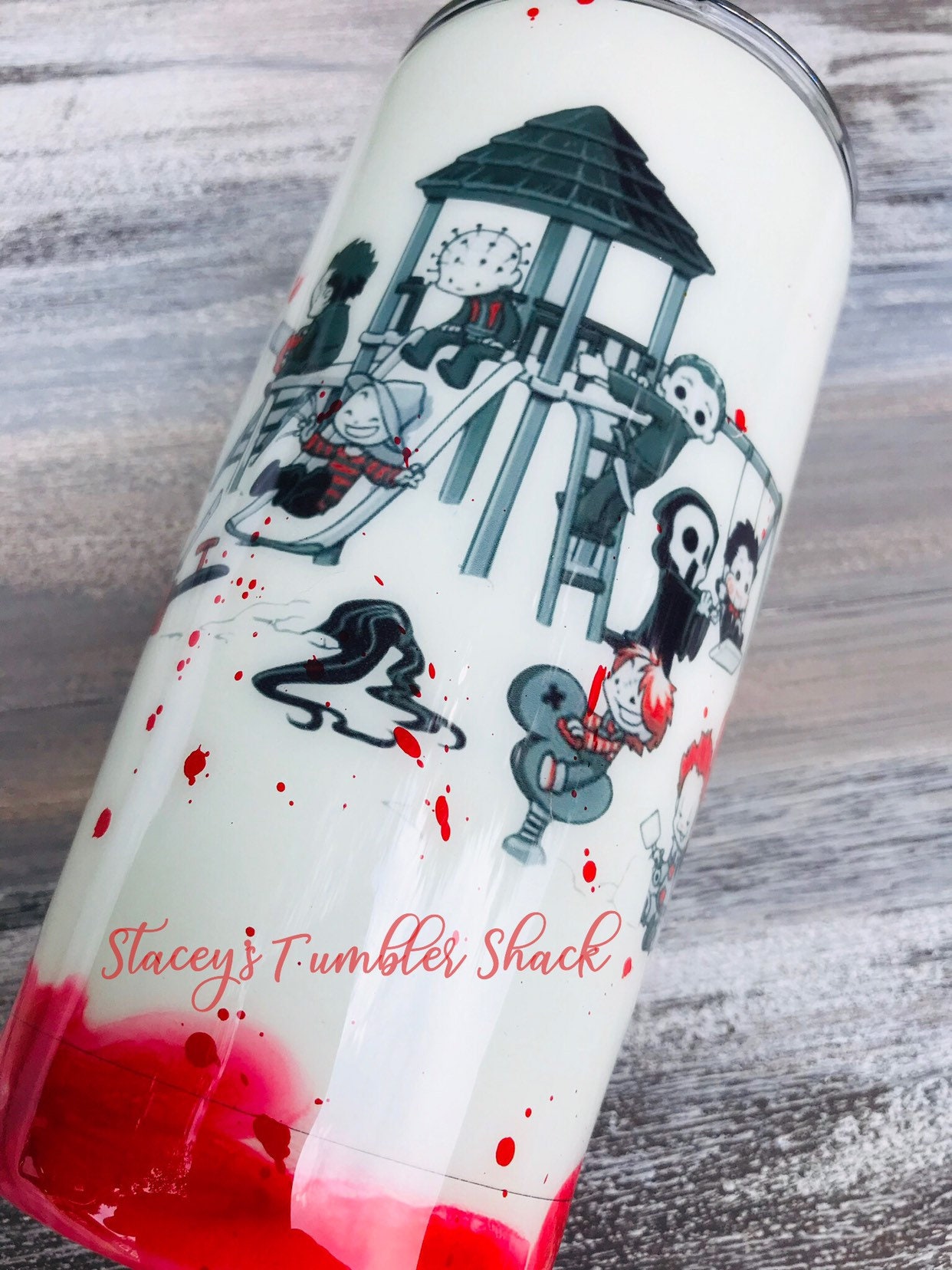 Baby Horror Tumbler Evil Clown Scary Movie tumbler horror | Etsy