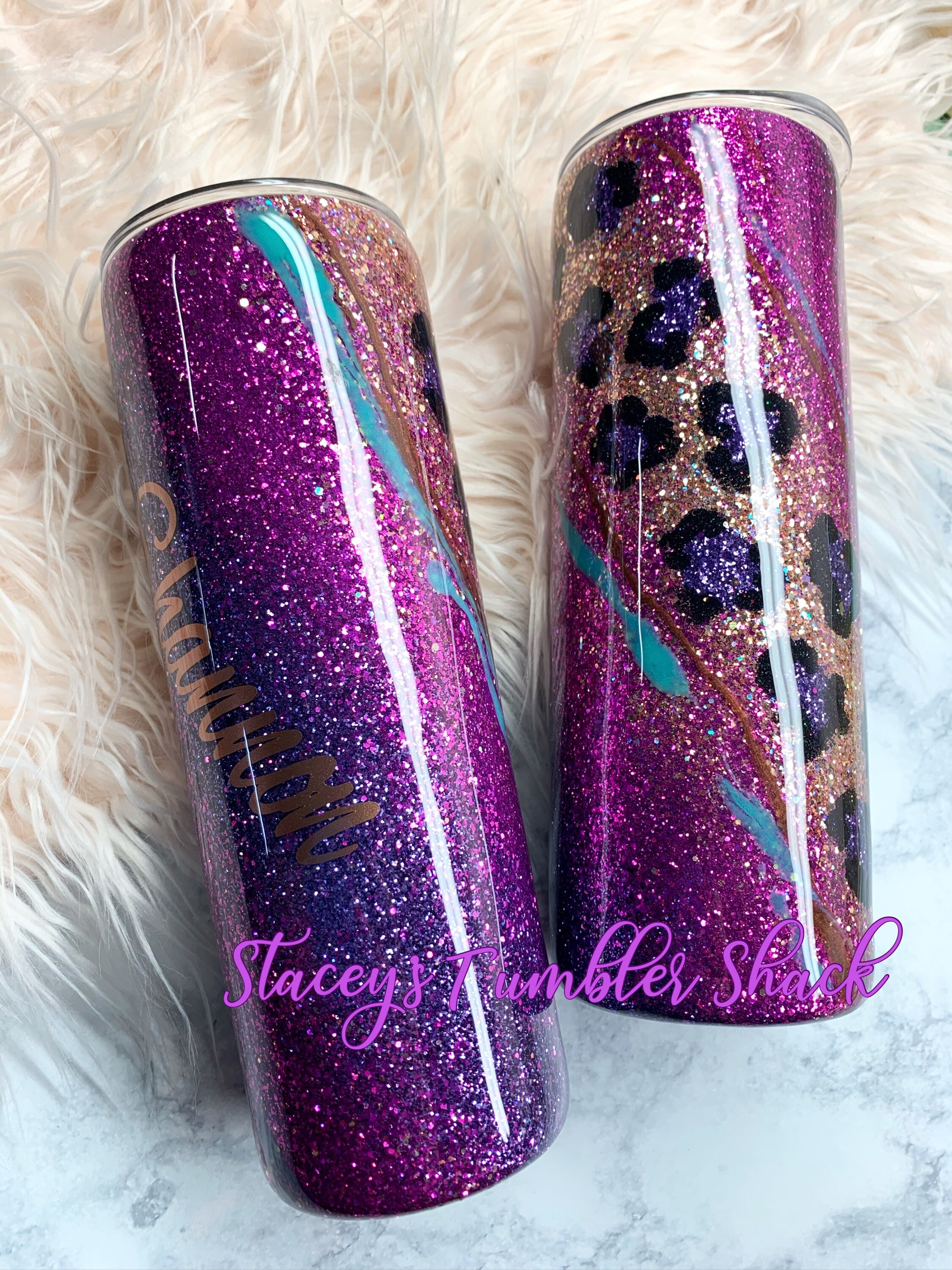 Leopard Print Glitter Leopard Yeti Tumbler Glitter Leopard | Etsy