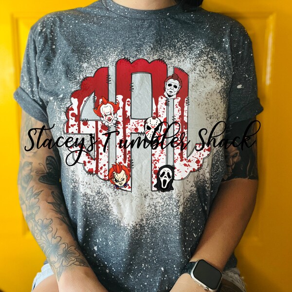 Bleached Monogram Shirt - Etsy