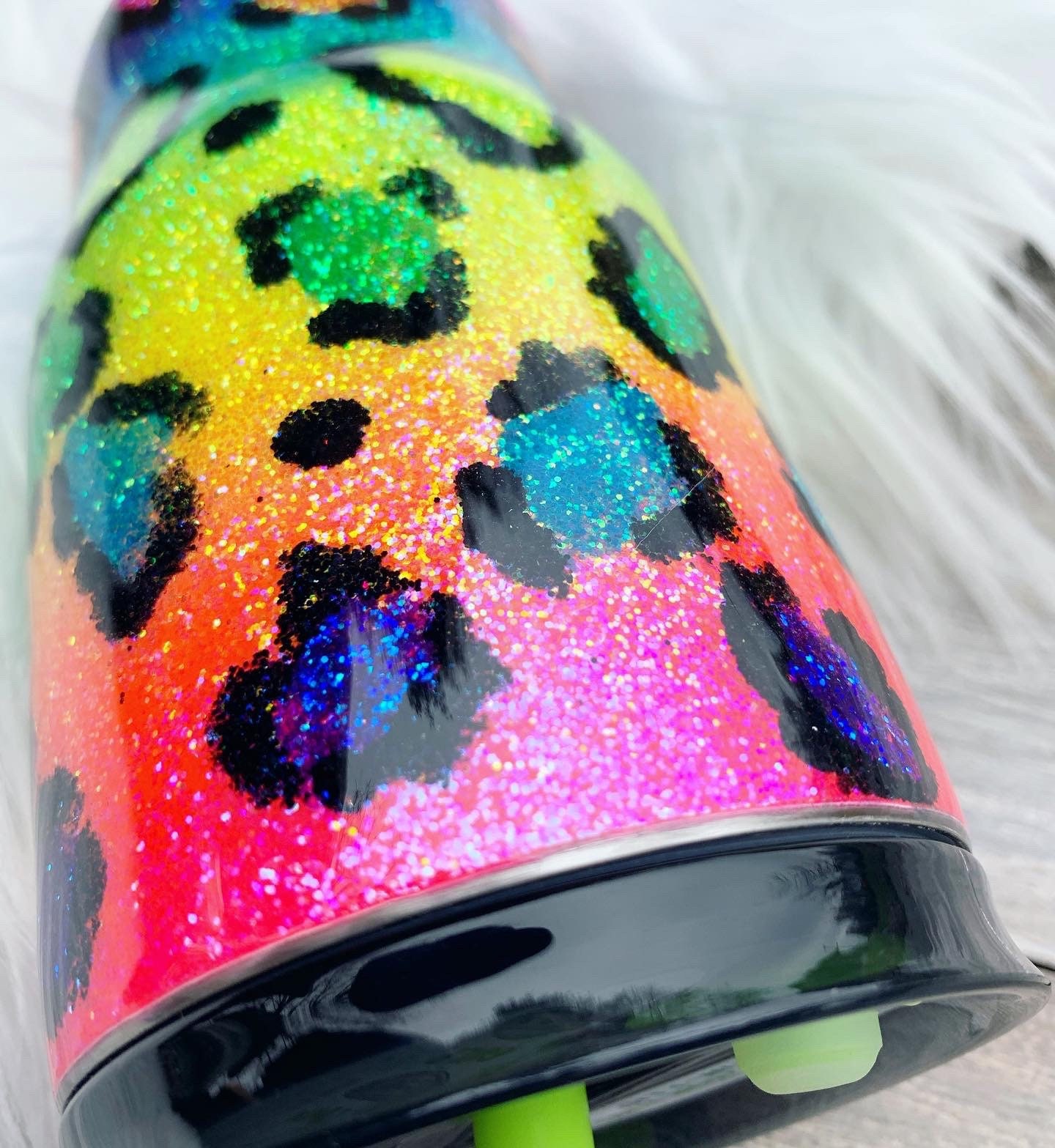 Leopard Print Glitter Leopard Yeti Tumbler Glitter Leopard | Etsy