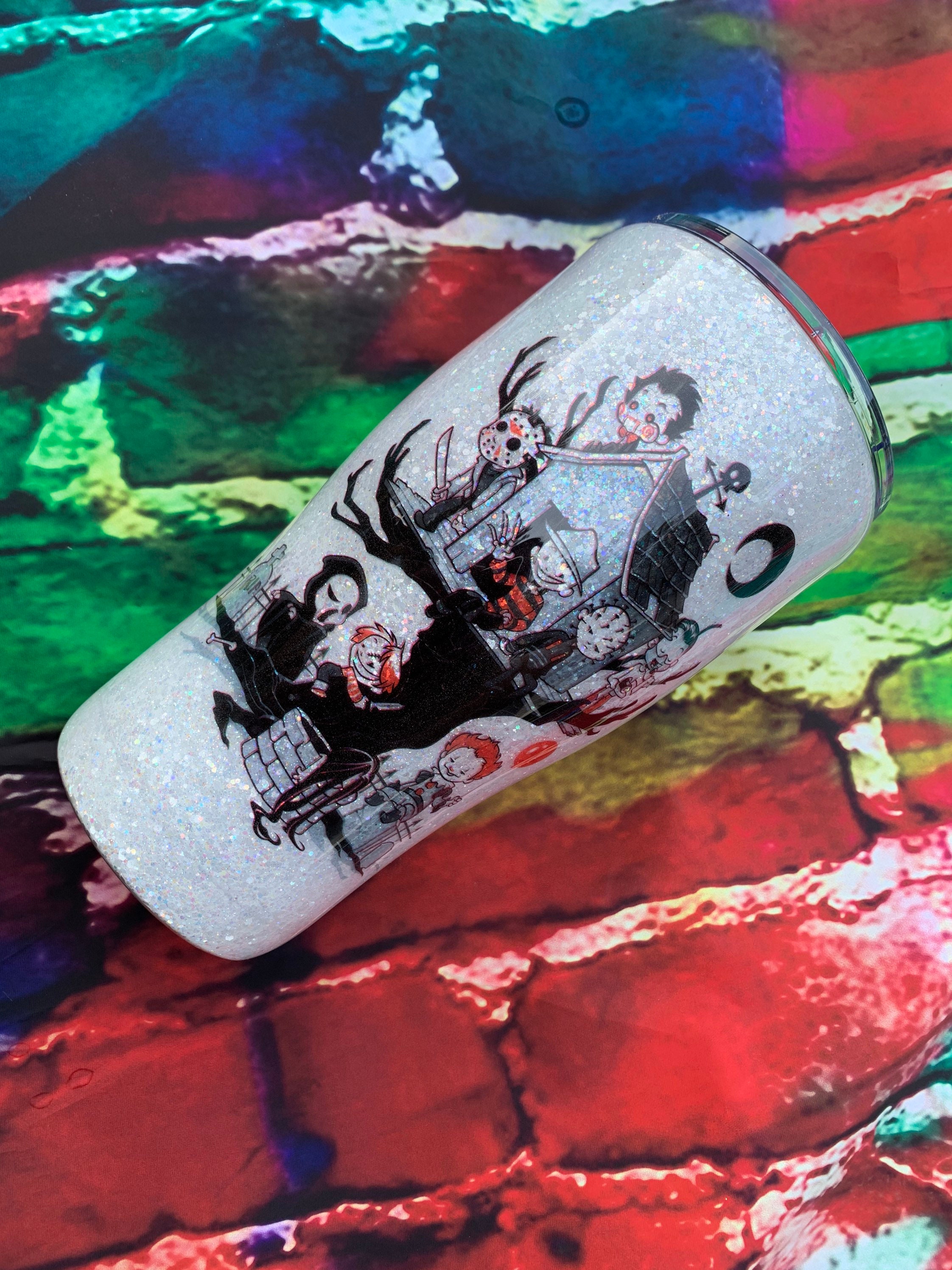 Baby Horror Tumbler Evil Clown Scary Movie tumbler horror | Etsy