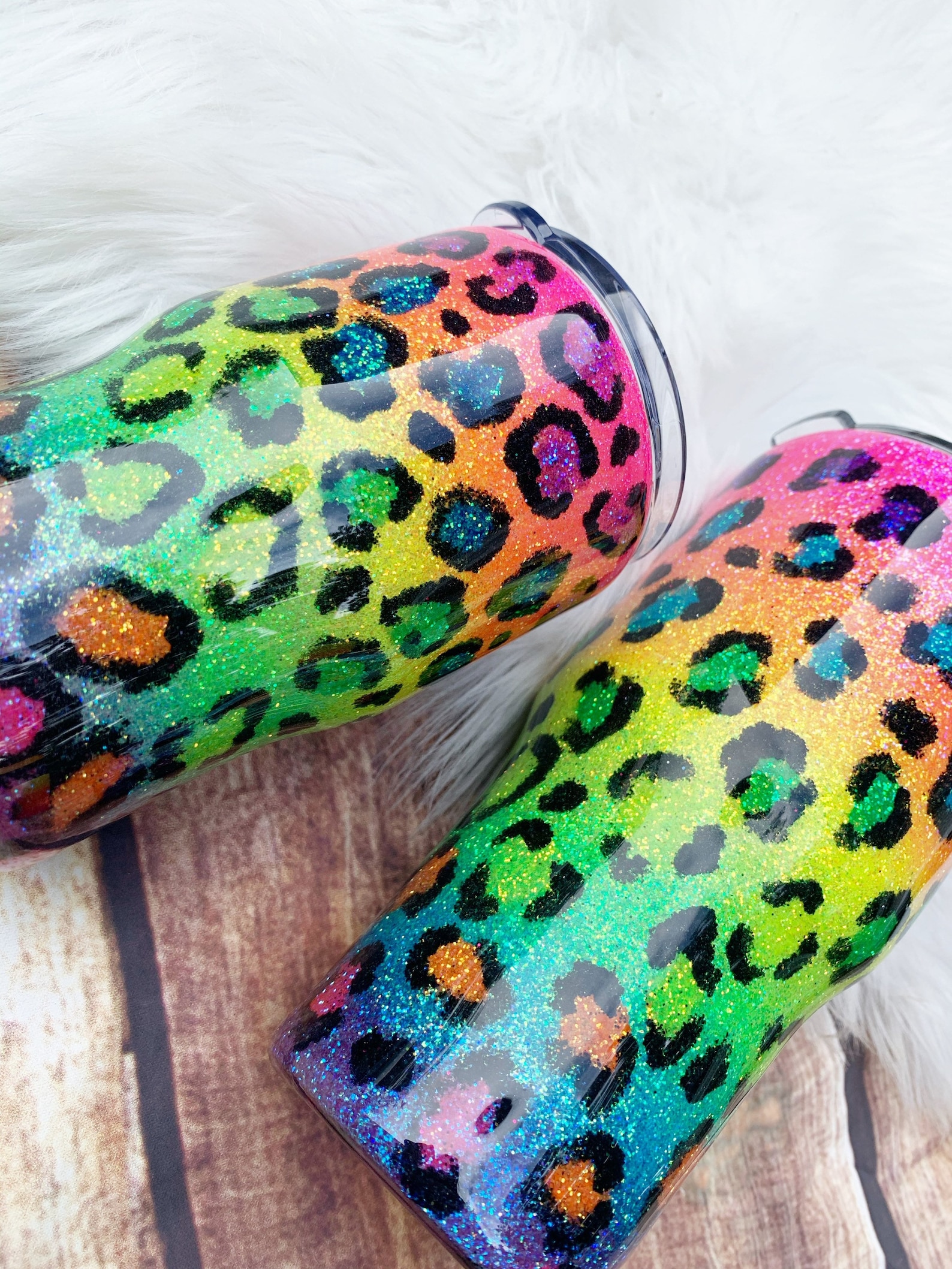 Leopard Print Glitter Leopard Yeti Tumbler Glitter Leopard | Etsy