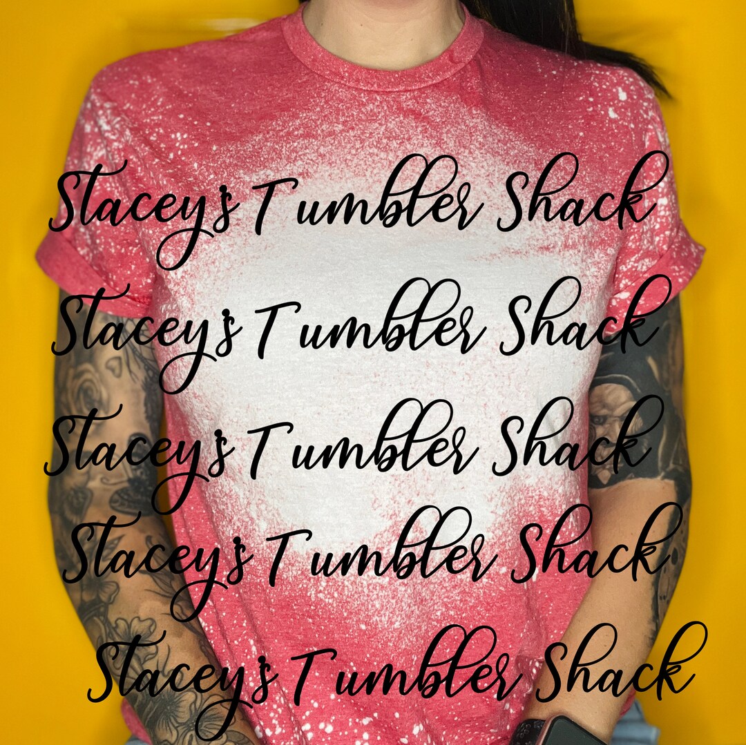 Gildan Heather Red | Bleached Shirt Mock-up, 64000 | Gildan Softstyle ...