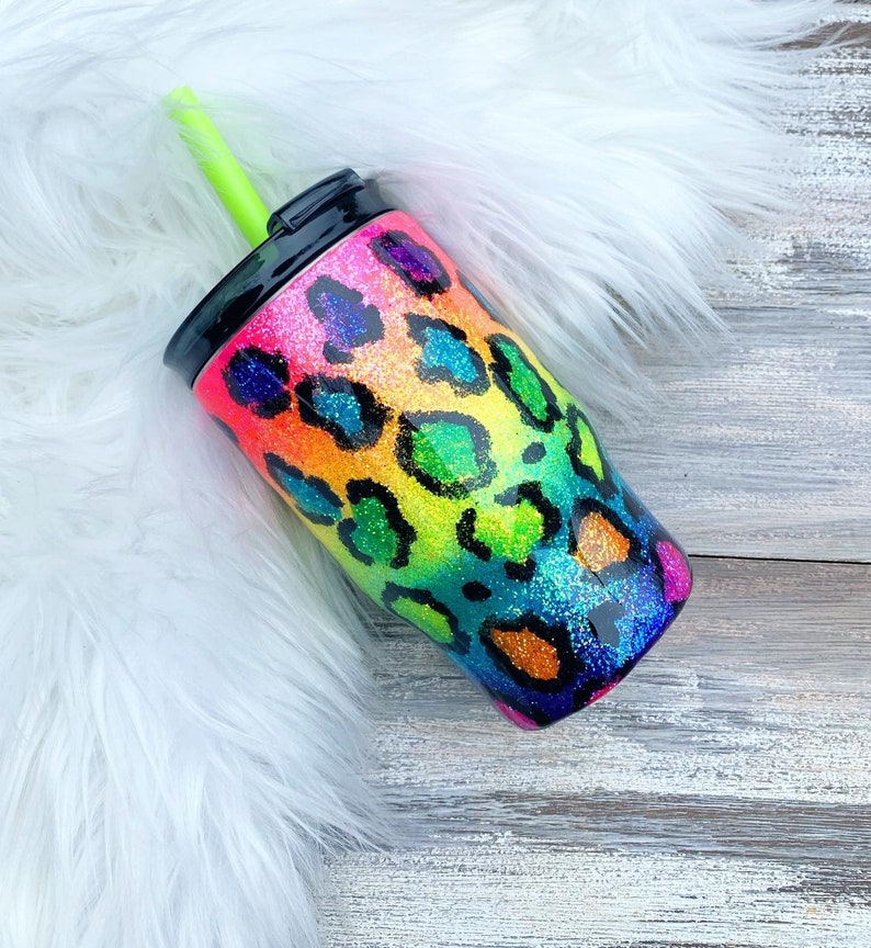 Leopard Print Glitter Leopard Yeti Tumbler Glitter Leopard | Etsy
