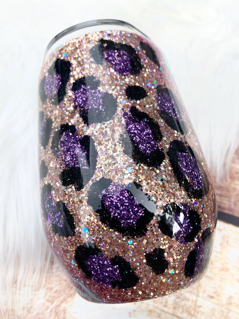 Leopard Print Glitter Leopard Yeti Tumbler Glitter Leopard - Etsy