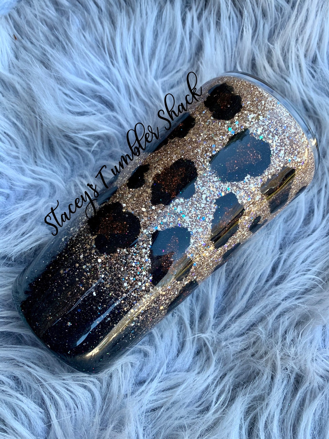 Leopard Print Yeti Glitter Leopard Yeti Tumbler Glitter | Etsy