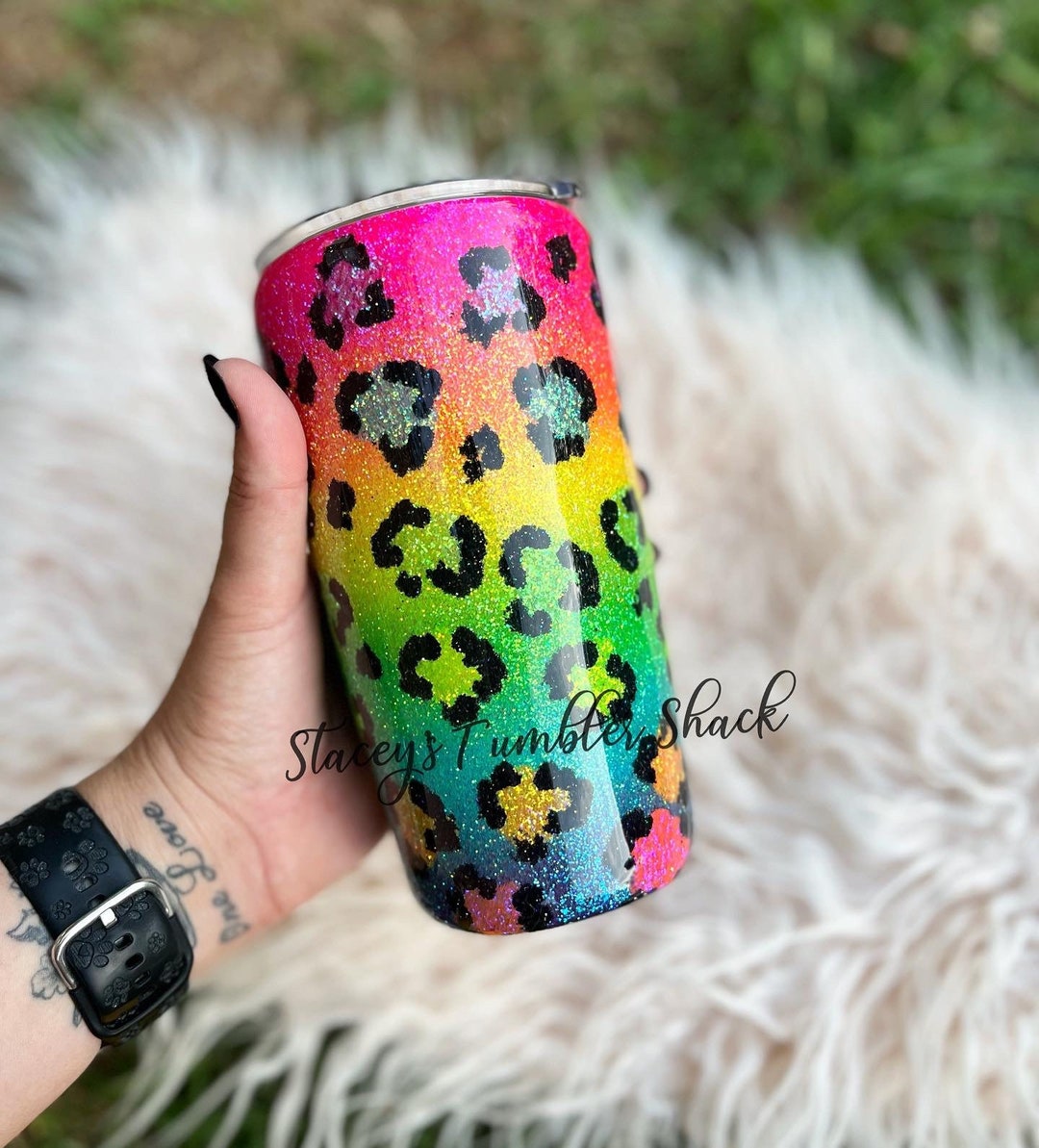Leopard Print, Glitter Leopard Yeti Tumbler, Glitter Leopard Tumbler ...