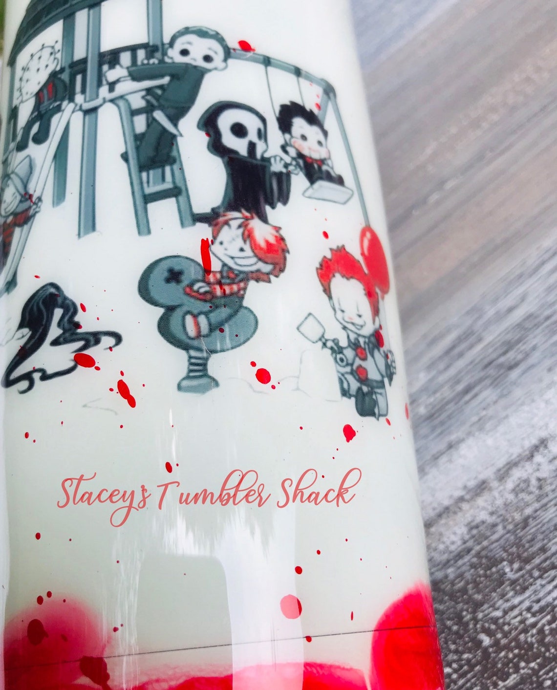 Baby Horror Tumbler Evil Clown Scary Movie tumbler horror | Etsy