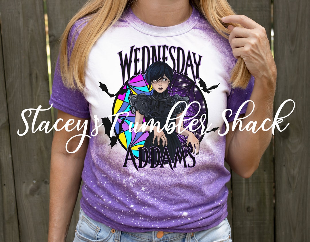 Wednesday T Shirt Bleached Tee Retro Shirt Gothic Shirt Bestselling - Etsy