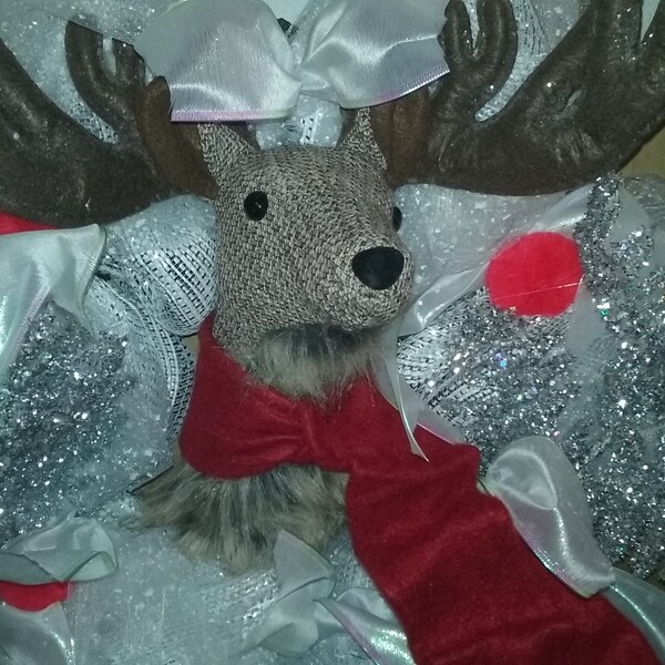 Reindeer Wreath - Etsy