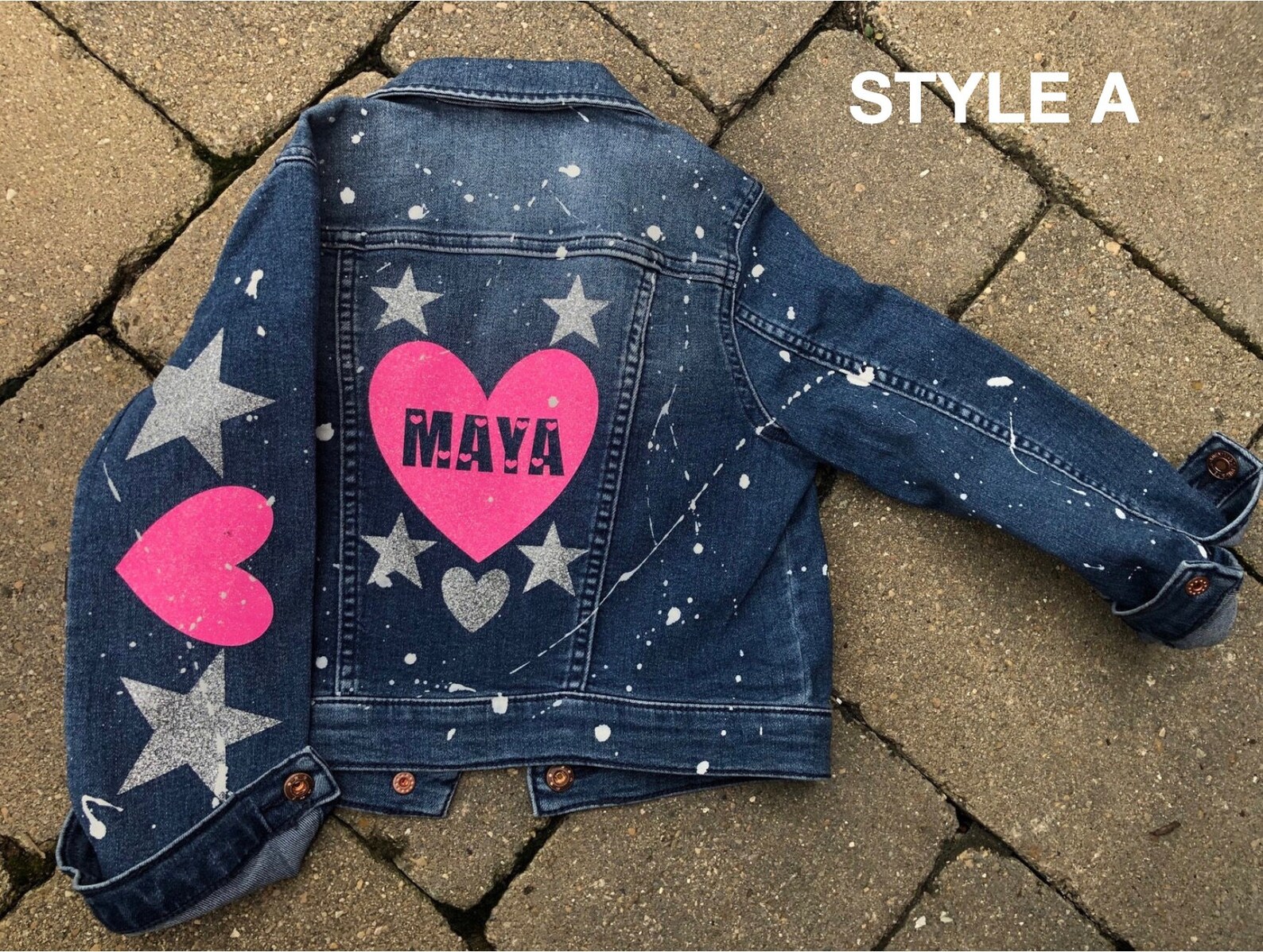 Custom Splatter Painted Denim Jacket FREE SHIPPING - Etsy