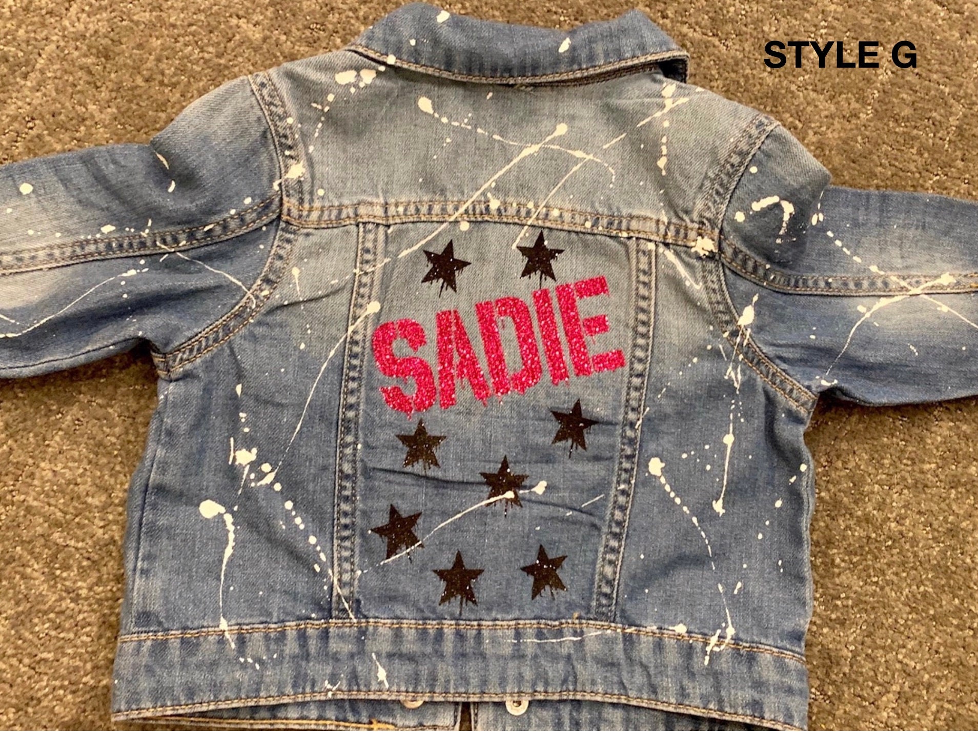 Custom Splatter Painted Denim Jacket FREE SHIPPING - Etsy
