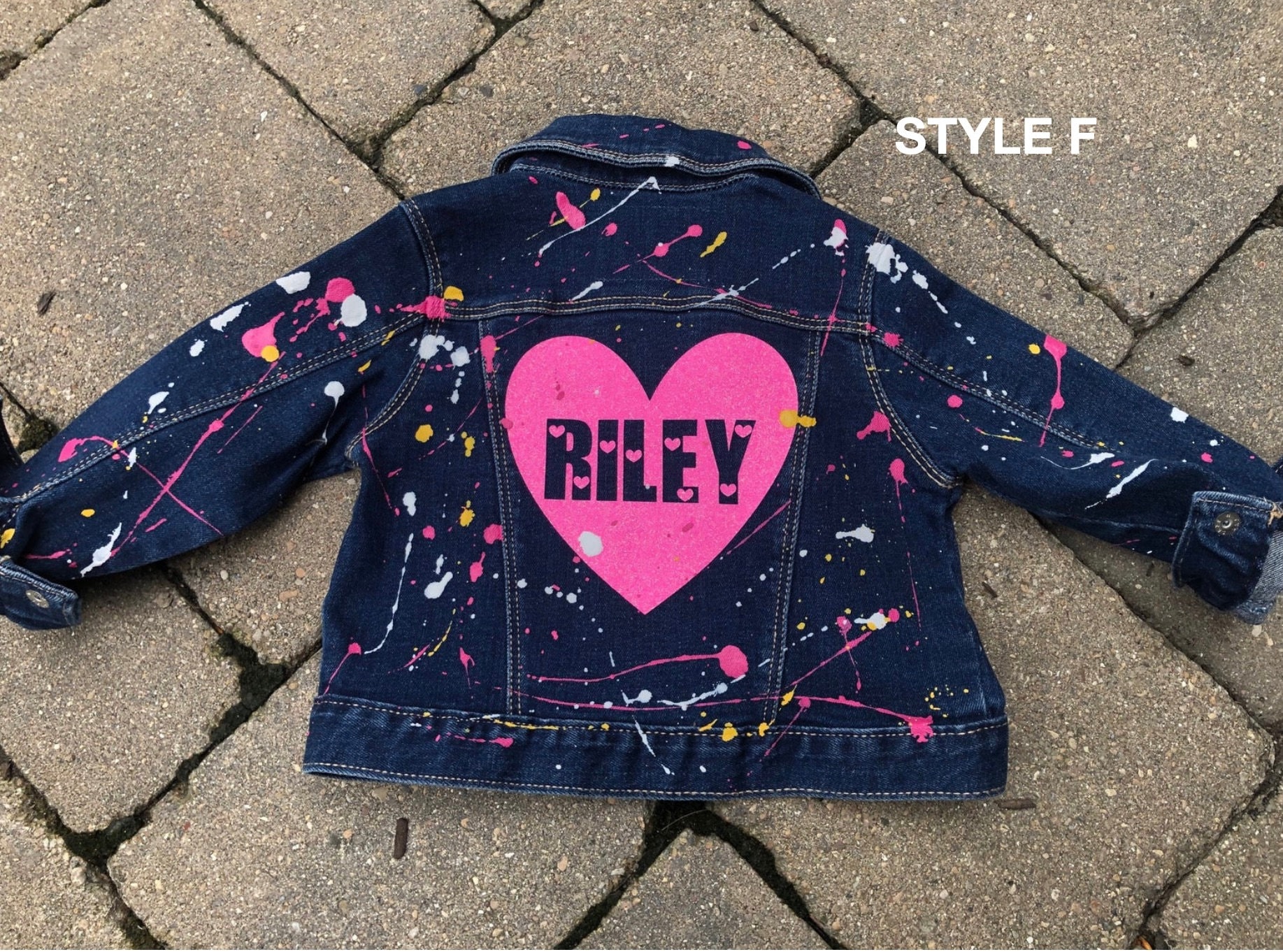 Custom Splatter Painted Denim Jacket FREE SHIPPING - Etsy