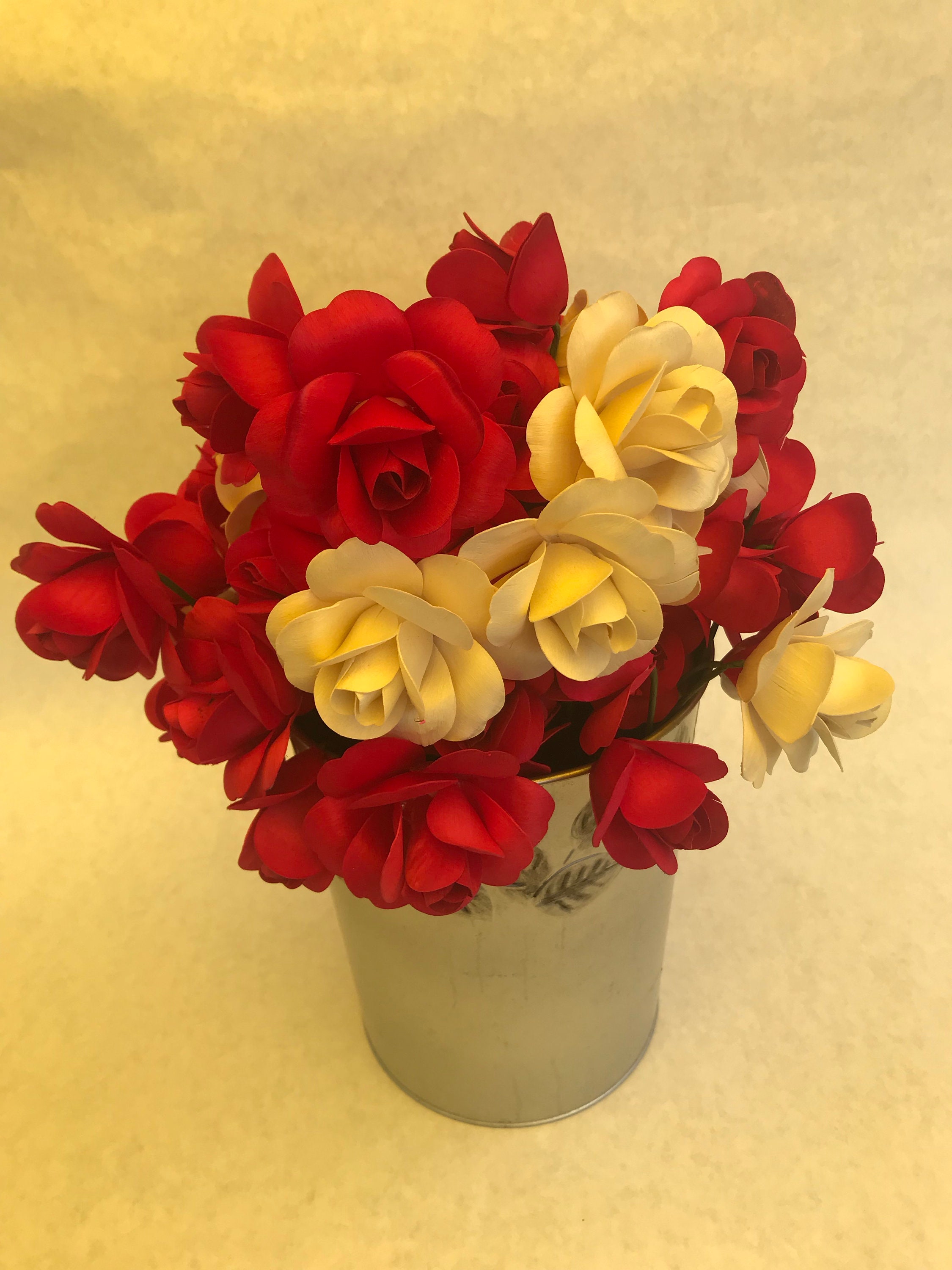 Wooden Rose's Full Open Handmade - Etsy