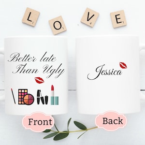 Personalized Makeup Mug, Customizable Makeup Artist Mug, Cute Name Mug ...