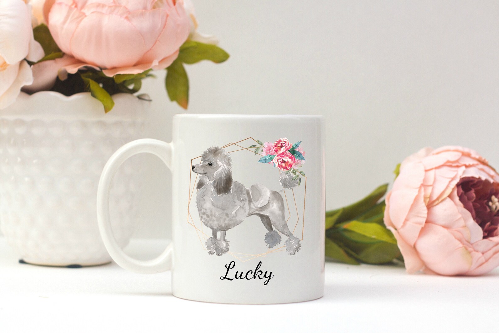 Personalized Poodle Mug Personalized Pet Mug Custom Pet Mug - Etsy