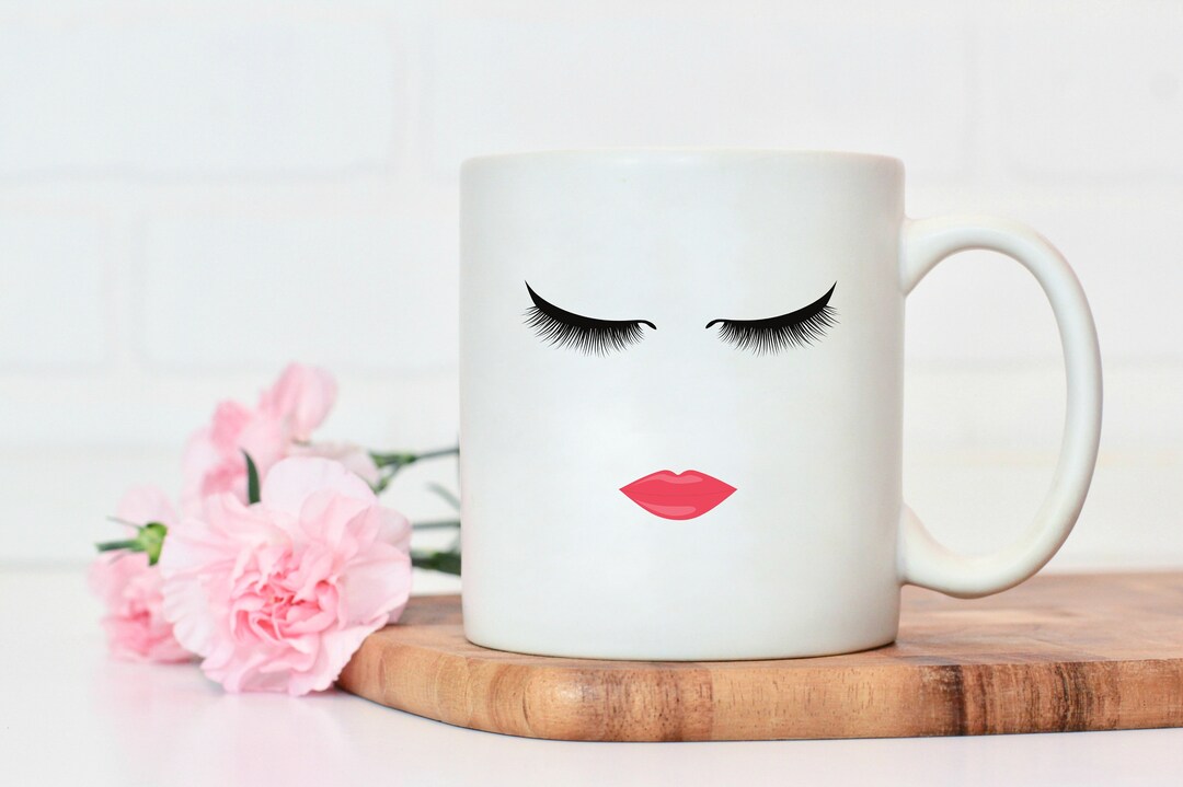 Personalized Eyelashes Mug, Make up Mug, Salon Gift, Gift for Make up ...